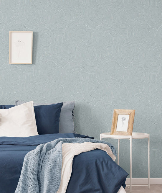Swirl Geo Premium Peel and Stick Removable Wallpaper – Say Decor LLC