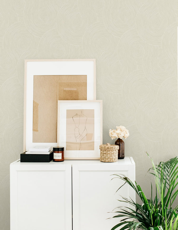 Swirl Geo Premium Peel and Stick Removable Wallpaper – Say Decor LLC