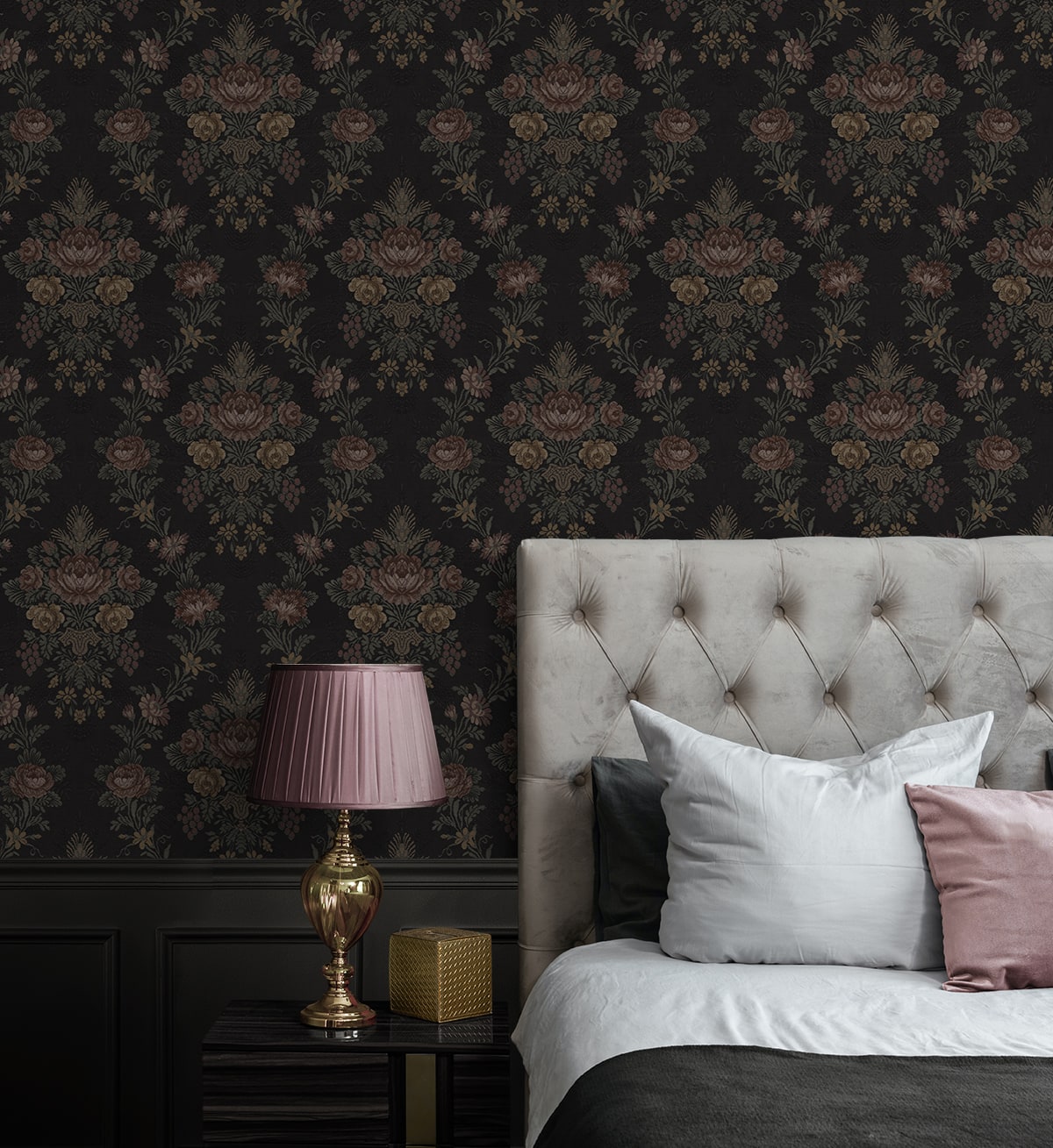 Hasset Tapestry Floral Vintage Peel and Stick Removable Wallpaper – Say ...