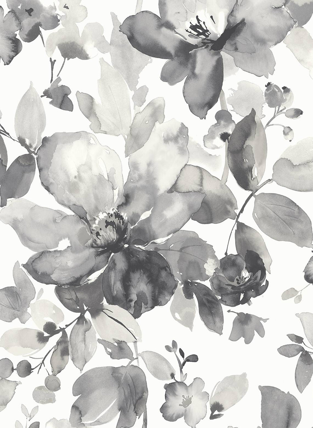 Watercolor Garden Floral Prepasted Wallpaper – Say Decor LLC