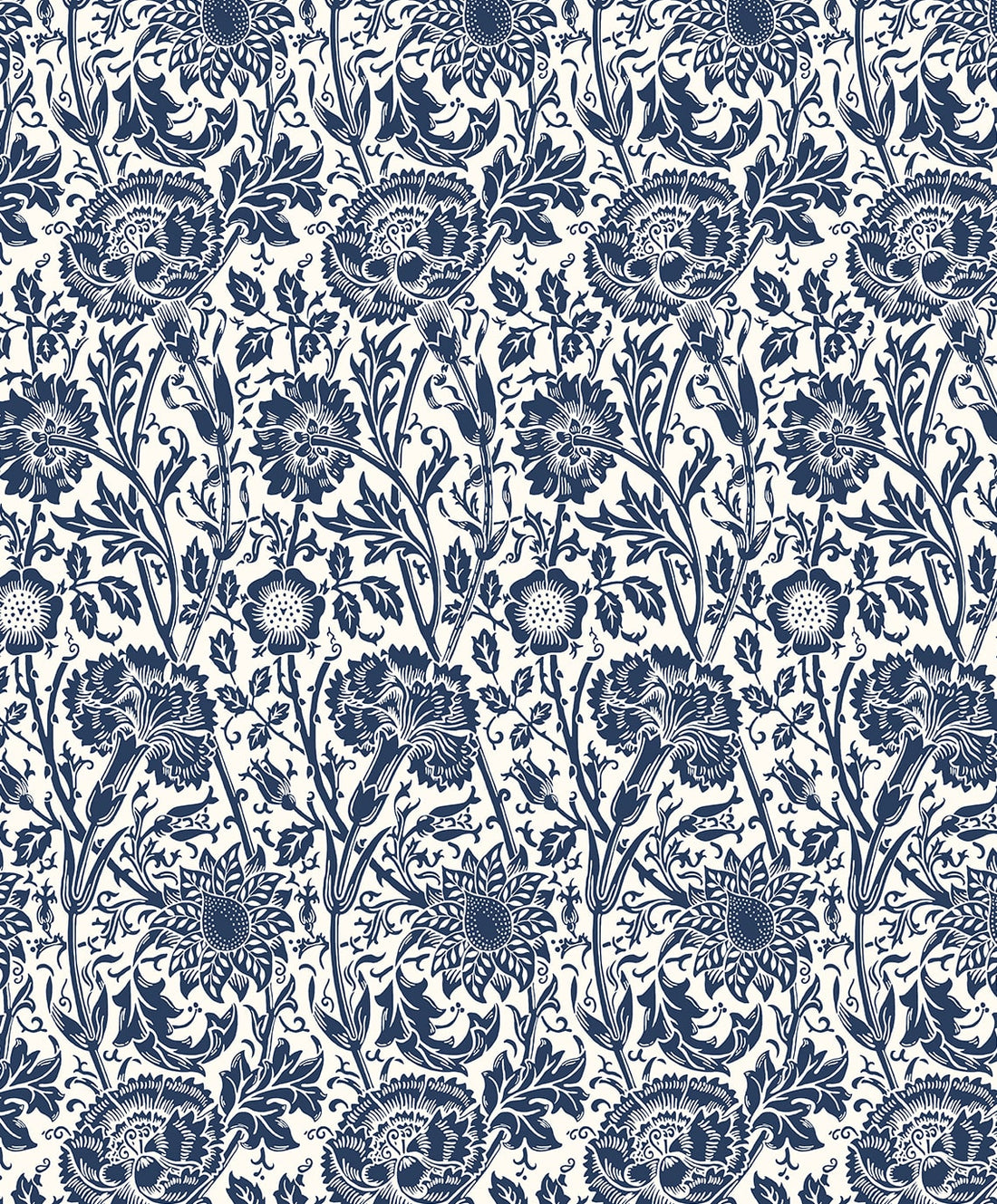 Tonal Floral Trail Vintage Unpasted Wallpaper – Say Decor LLC