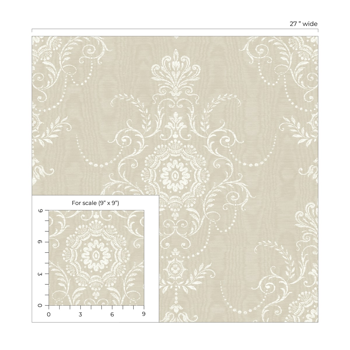 French Country Colette Cameo Unpasted Wallpaper – Say Decor LLC