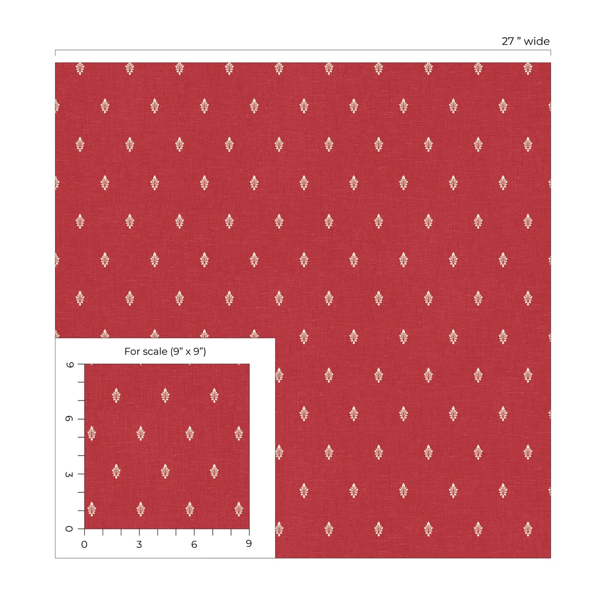 French Country Petite Feuille Sprig Unpasted Wallpaper – Say Decor LLC
