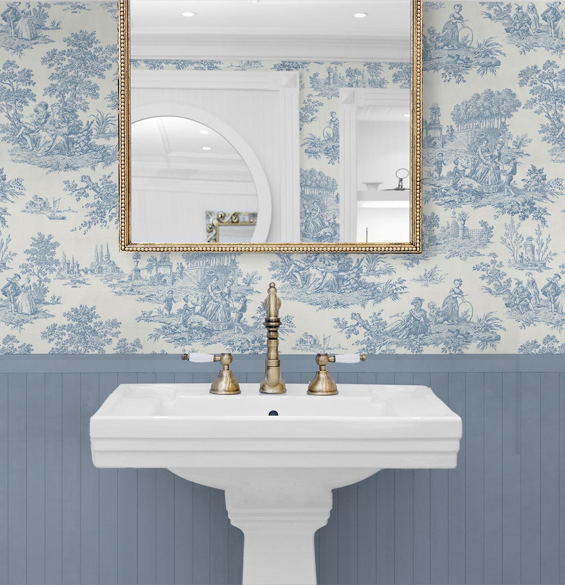 Chateau Toile Vintage Prepasted Wallpaper – Say Decor LLC