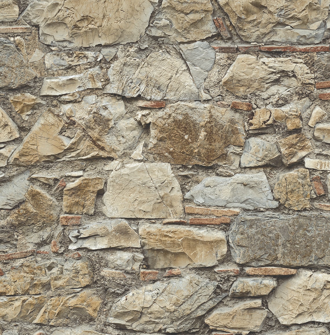 Faux Stone Wall Prepasted Wallpaper – Say Decor LLC