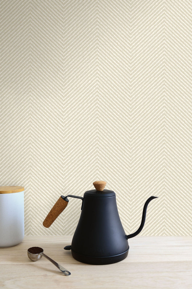 More Textures Café Chevron Embossed Vinyl Unpasted Wallpaper – Say ...